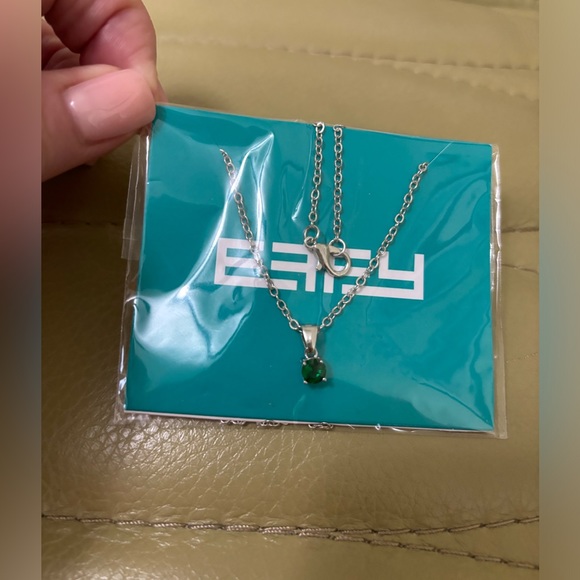 Effy | Jewelry | Effy Brand Emerald Crystal Stone Pendantsilver Tone ...